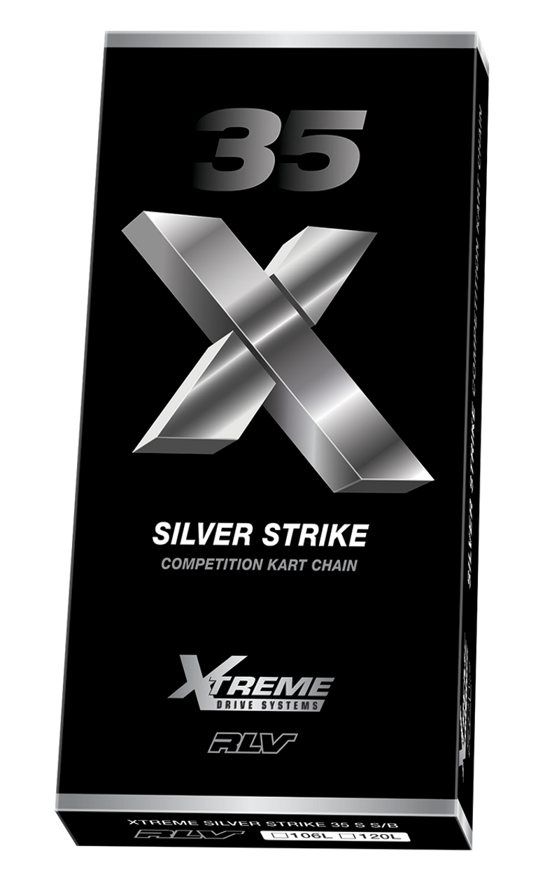 #35 RLV Xtreme Go Kart Chain, Silver Strike