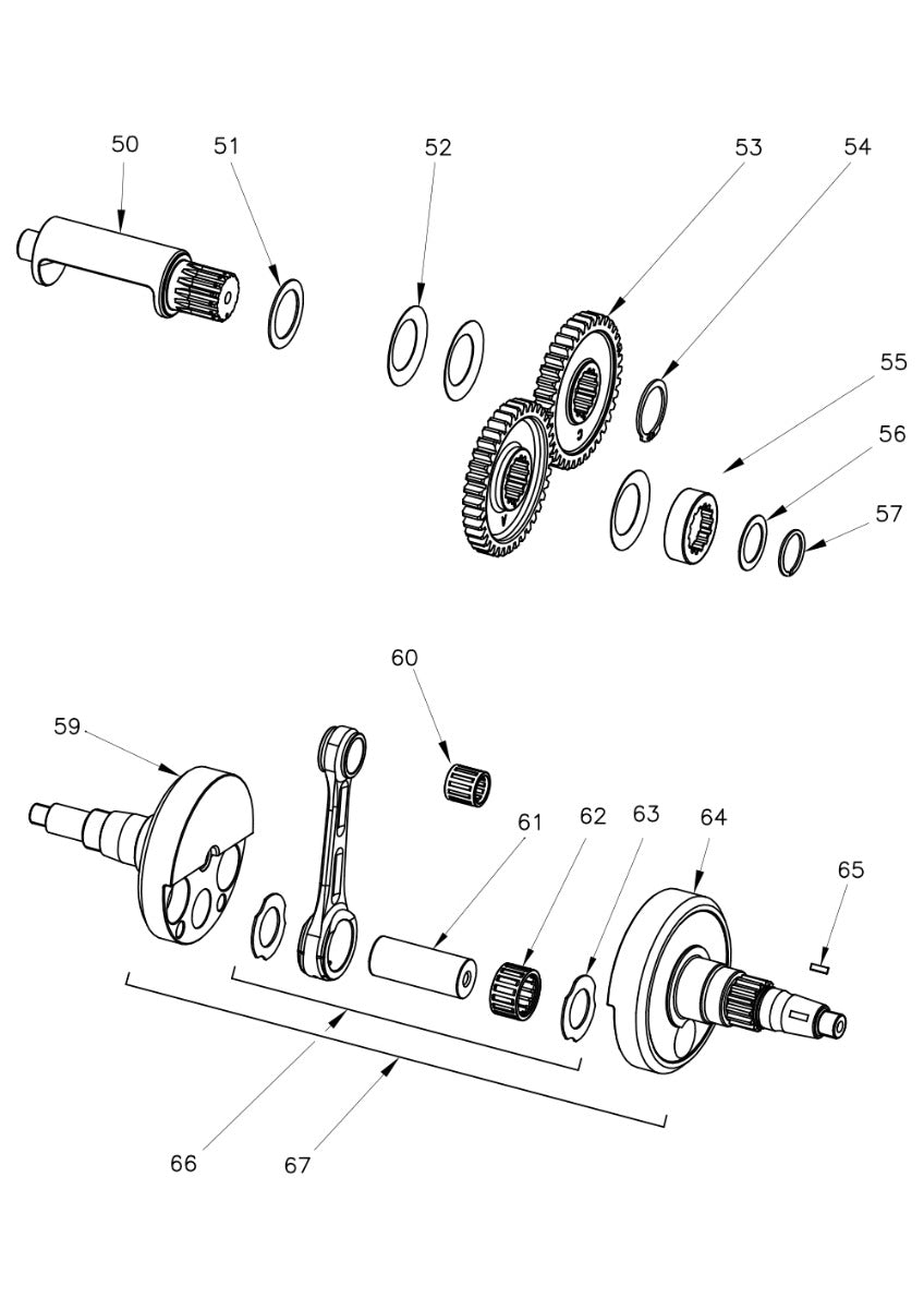 Vortex Rok GP Crankshaft
