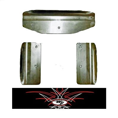 Wicked Go Kart Stainless Steel Skid Plate Set